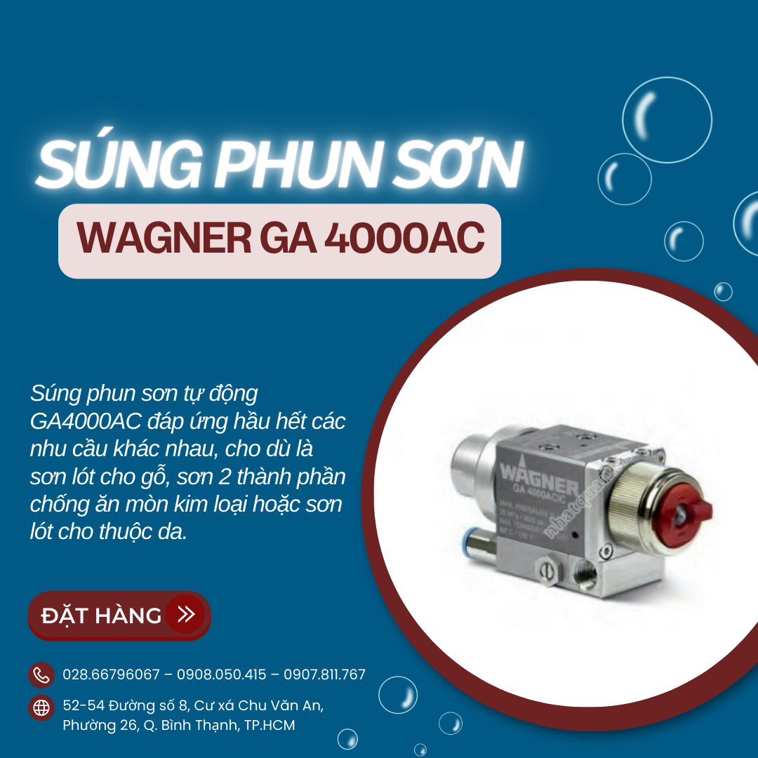 Giá Súng Phun Sơn Wagner GA 4000AC Tại Đồng Tháp - Công ty Cổ Phần Công ...
